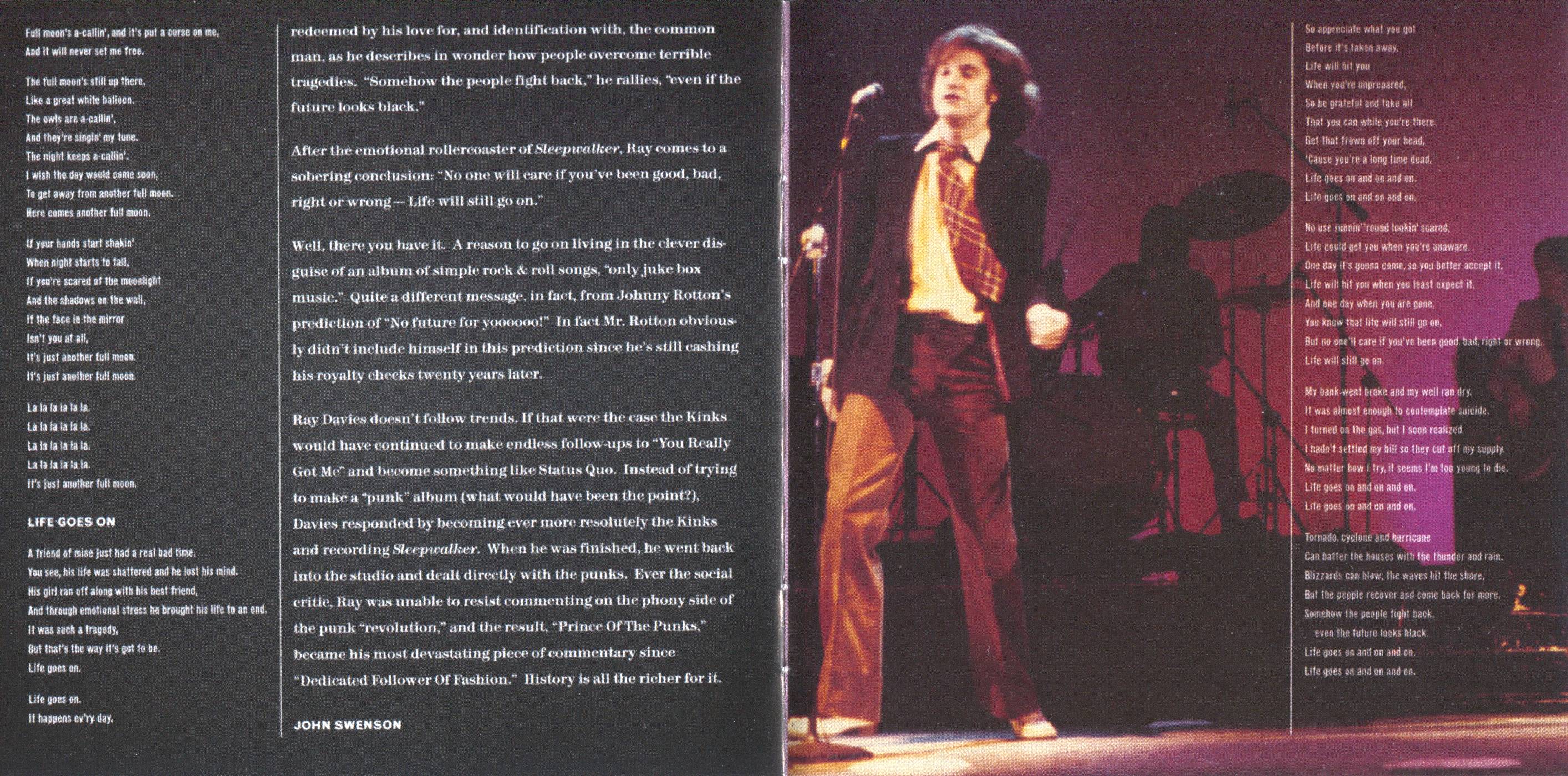 The Kinks Sleepwalker : Booklet9 US | CD Covers | Cover Century | Over ...